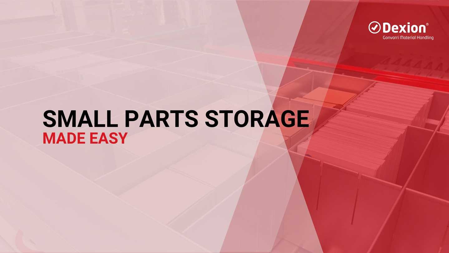 Small Parts Storage Solutions by Dexion